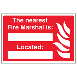 Fire Marshal Signs | Safety Signs 4 Less