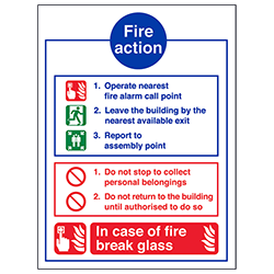 Fire Action Notices | Fire Action Signs | Fire Safety Signs ...