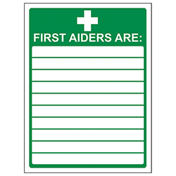 First Aider Signs | Safety Signs 4 Less